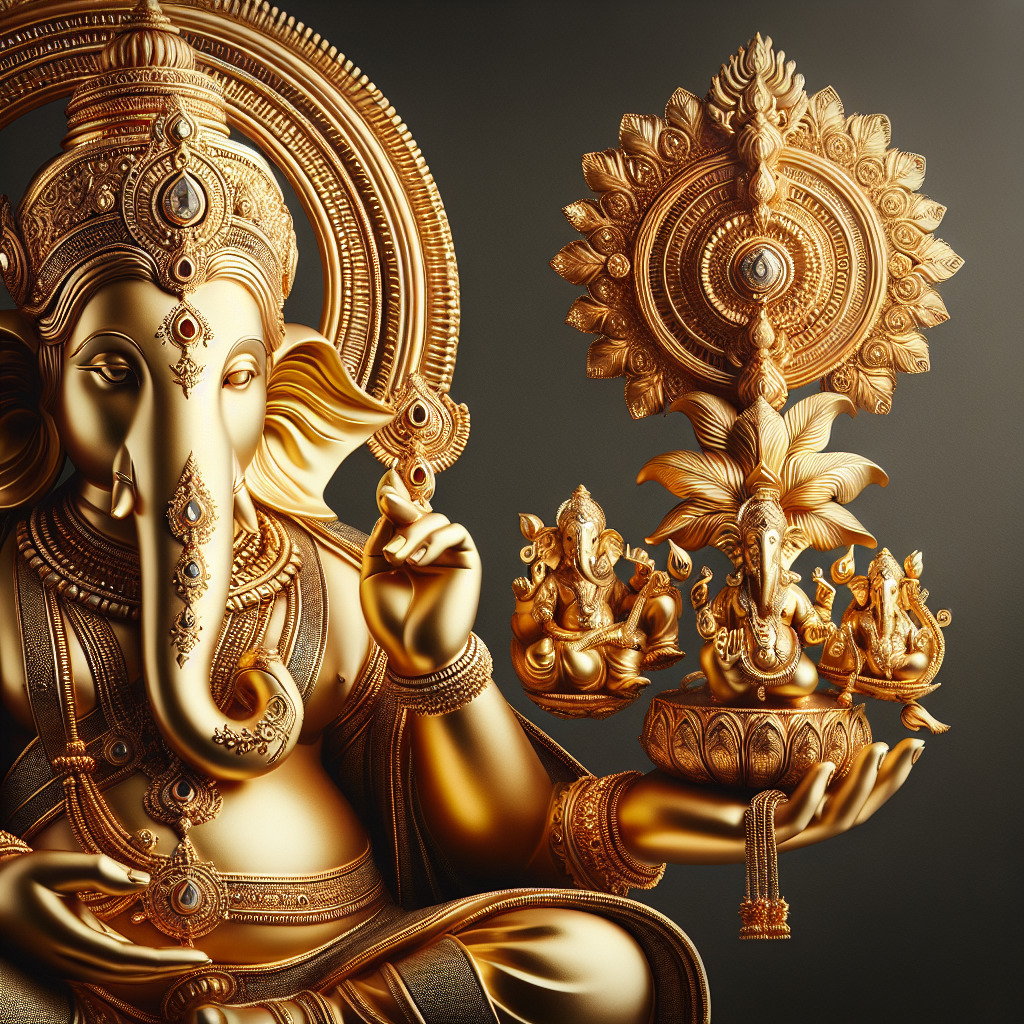 Aluminium Golden Color Plated Lakshmi Ganesha Statues Review - Indian ... Aluminium Golden Color Plated Lakshmi Ganesha Statues Review - Indian ...